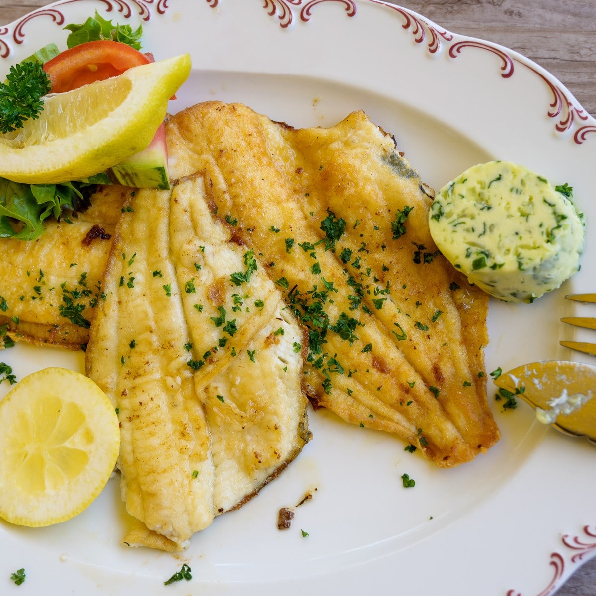 Plaice with Lemon Parsley Butter - Frozen Fish Direct