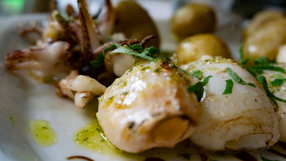 Cuttlefish and Potato Salad - Frozen Fish Direct