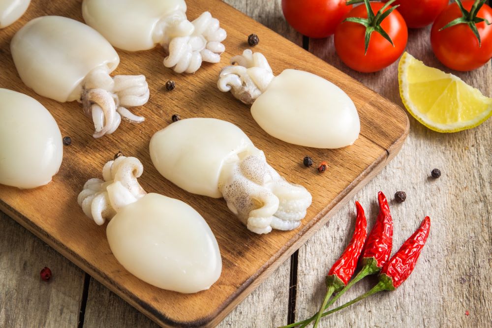 Cuttlefish and Red Peppers - Frozen Fish Direct