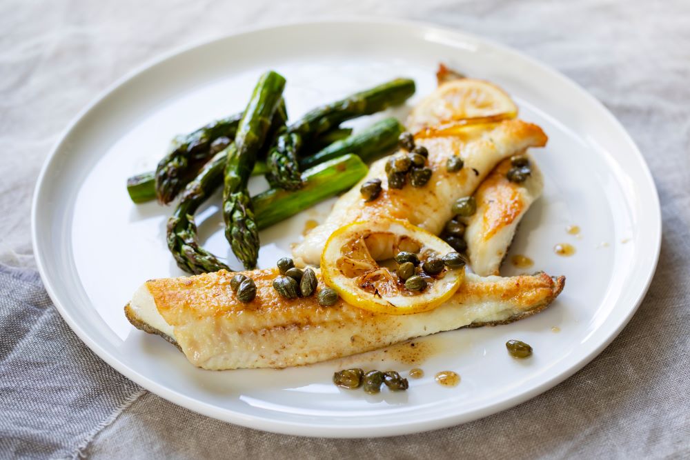 Pan-Fried Sole with Tomato-Caper Sauce - Frozen Fish Direct