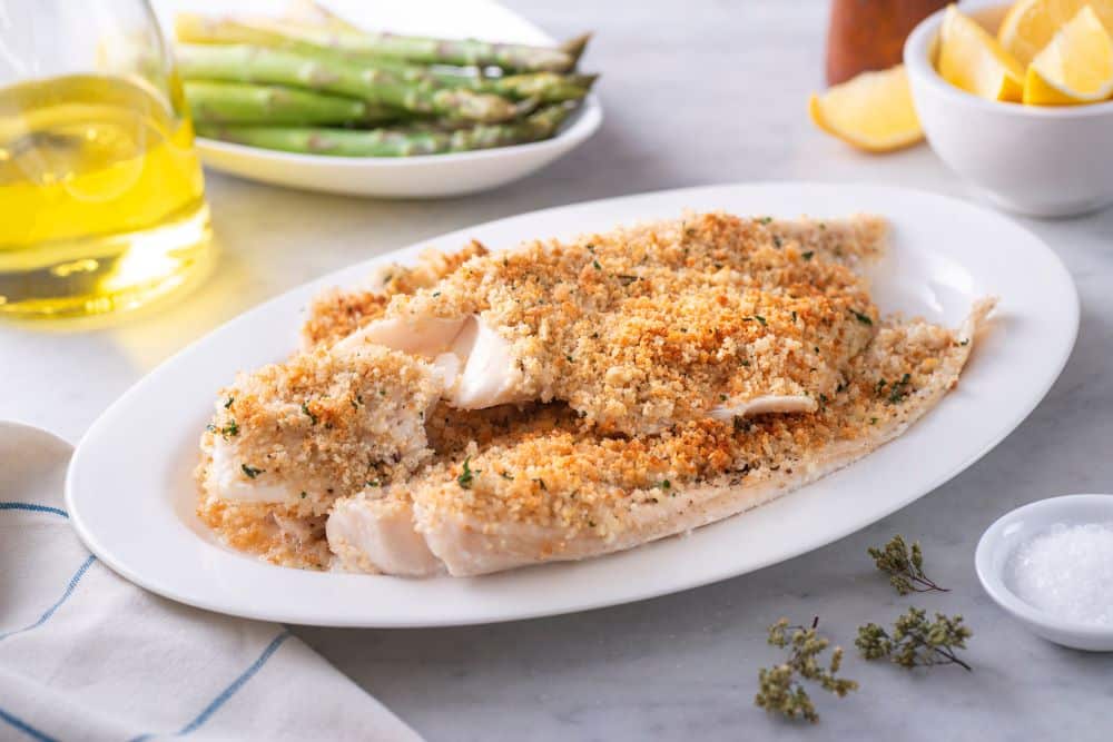 Baked Haddock with Herbed Crumbs - Frozen Fish Direct