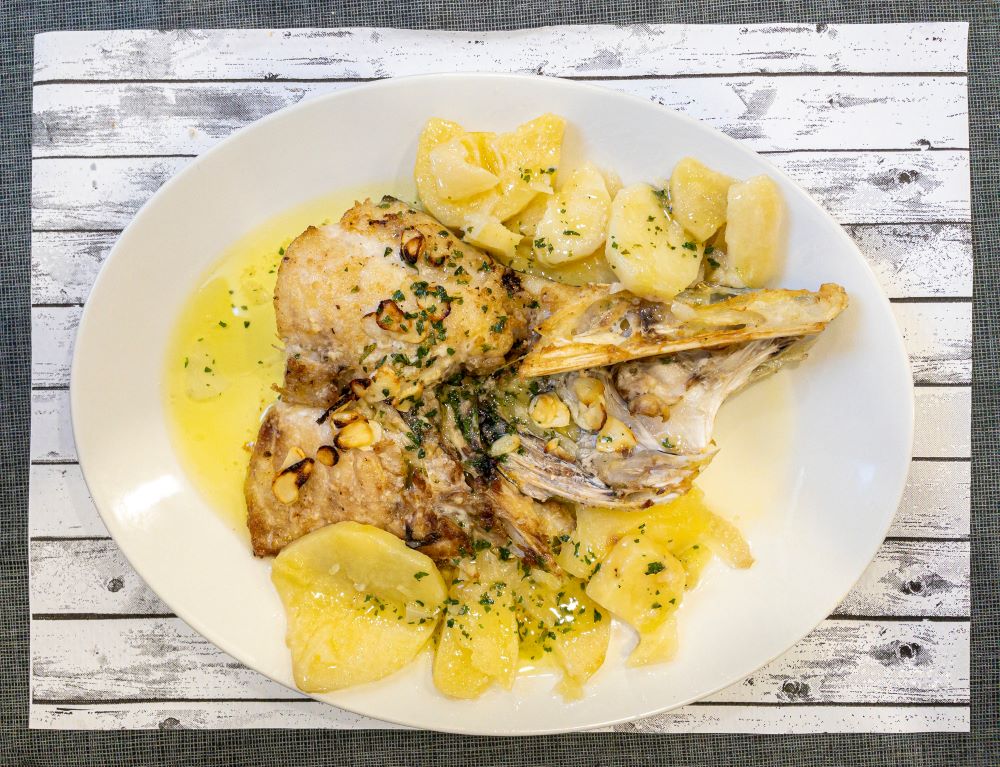 Baked Hake with Lemon and Garlic - Frozen Fish Direct
