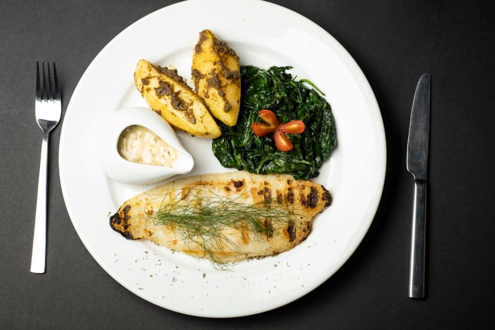 Dover Sole with Spinach - Frozen Fish Direct