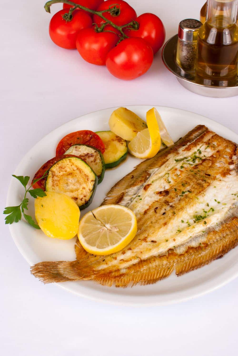 Grilled Yellowfin Sole with Lemon - Frozen Fish Direct