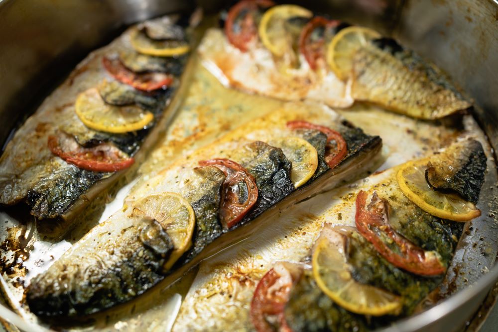 Mackerel with White Wine and Fennel - Frozen Fish Direct