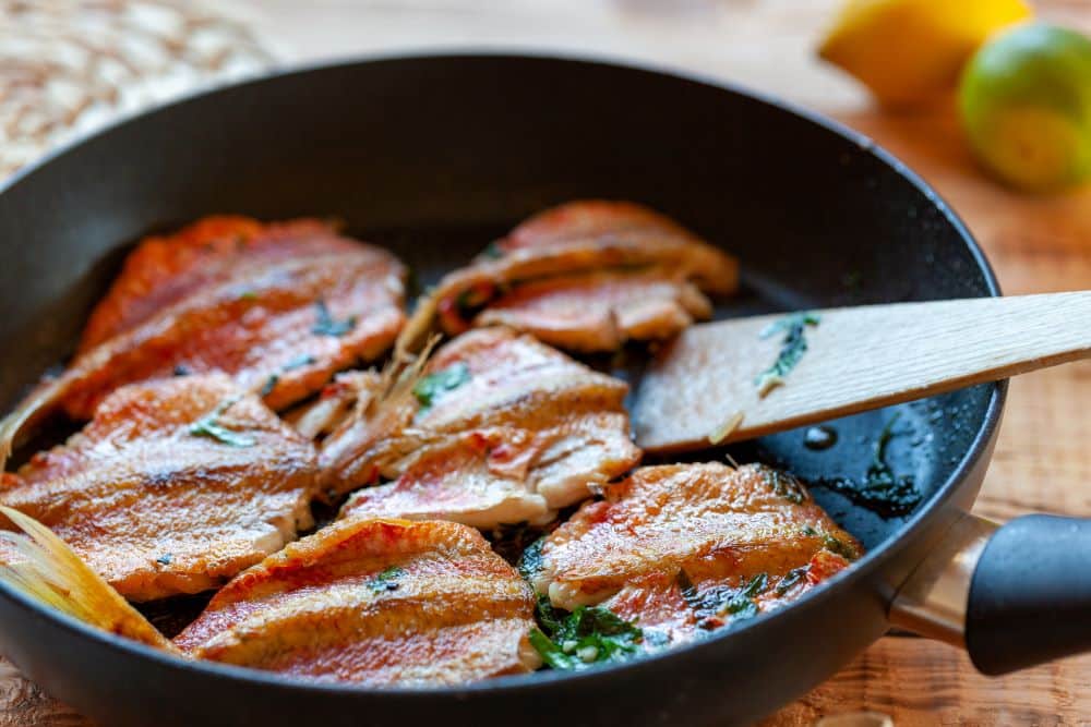 Sauteed Mullet with Pineapple-Mint Glaze - Frozen Fish Direct