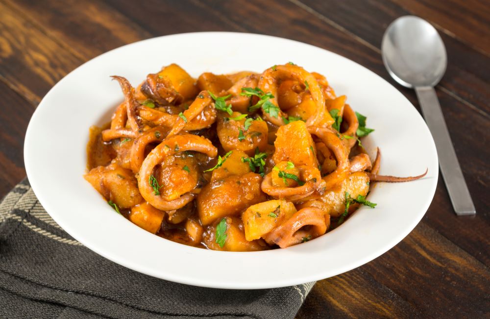 Squid and Potato Stew - Frozen Fish Direct